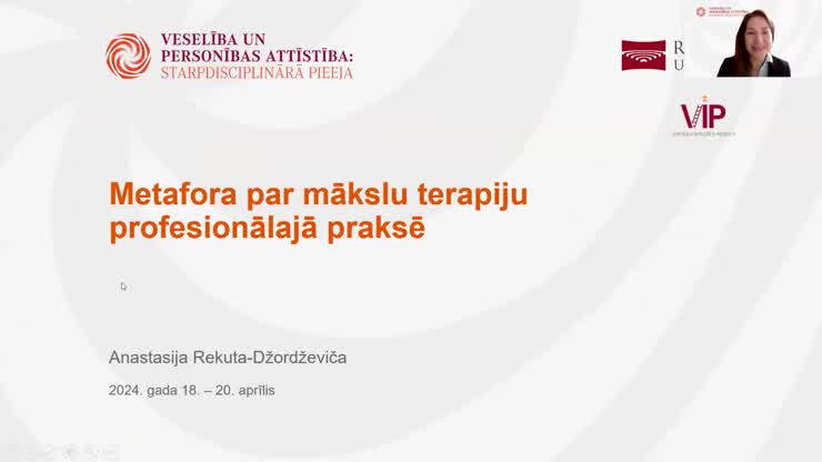 Sekcija Aktuālie pētījumi mākslu terapijā. Anastasija- Rekuta - Džordževiča
